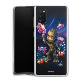 DeinDesign Galaxy A41 Handy Silikon H&uuml;lle Case transparent Handyh&uuml;lle Baby Groot Marvel Guardians Of The Galaxy Silikon Case