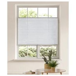 Plissee my home "LAHOLM" Gr. 4, weiß, B:70cm H:130cm, Obermaterial: 100% Polyester, Plissees, Fixmaß, Bestseller mit über 3000 4,5-Sterne-Bewertungen, Klemmträger