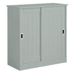 Schuhschrank Home Affaire "Nekso", grün (salbei), B:83cm H:86cm T:38,5cm, Schränke, Breite 83 cm, aus MDF oder Massivholz, FSC-zertifiziert
