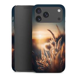 DeinDesign iPhone 17 Pro Max Handy Premium Case Smartphone Handyh&uuml;lle Schutzh&uuml;lle gl&auml;nzend Sun Pampasgras Nature Premium Case