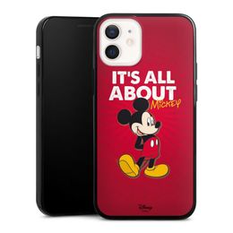 DeinDesign iPhone 12 mini Handy Slim Case extra d&uuml;nn Silikon Handyh&uuml;lle schwarz H&uuml;lle Official Licensed Product Disney Mouse Silikon Slim Case