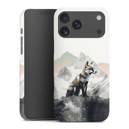 DeinDesign iPhone 17 Pro Max Handy Premium Case Smartphone Handyh&uuml;lle Schutzh&uuml;lle gl&auml;nzend Nature Mountain Fox Premium Case