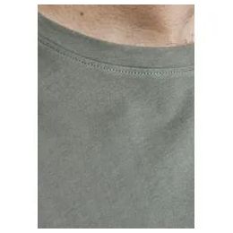 Jack & Jones T-Shirt "NOA TEE", Herren, Gr. 6XL, grau, Single Jersey, Obermaterial: 100% Baumwolle, JACK & JONES PLUSSIZE, unifarben, Basic, normal normal, Rundhals, Shirts, mit abgerundetem Saum, bis Größe 6XL
