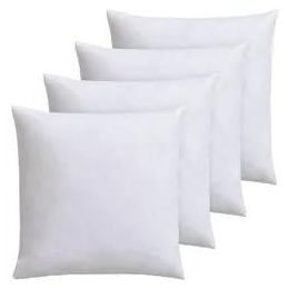Federkissen Otto Keller "Annabelle 4-Tlg. Kissen-Set, Deko- oder Kopfkissen", weiß, B:40cm L:40cm, Bezug: 100% Baumwolle. Füllung: 100% Federn, Kopfkissen, in vielen verschiedenen Größen erhältlich. Von 40x40 bis 80x80cm
