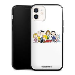 DeinDesign iPhone 12 mini Handy Slim Case extra d&uuml;nn Silikon Handyh&uuml;lle schwarz H&uuml;lle Merchandise Kindheit Peanuts Silikon Slim Case