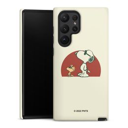 DeinDesign Galaxy S23 Ultra Handy Panzer Handyh&uuml;lle robuste Outdoor H&uuml;lle Schutzh&uuml;lle matt Kindheit Official Licensed Product Snoopy Tough Case