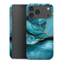 DeinDesign iPhone 17 Pro Max Handy Premium Case Smartphone Handyh&uuml;lle Schutzh&uuml;lle matt Marble Gemstone Glitzer Premium Case