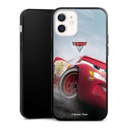 DeinDesign iPhone 12 mini Handy Slim Case extra d&uuml;nn Silikon Handyh&uuml;lle schwarz H&uuml;lle Official Licensed Product Cars Lightning Mcqueen 95 Silikon Slim Case