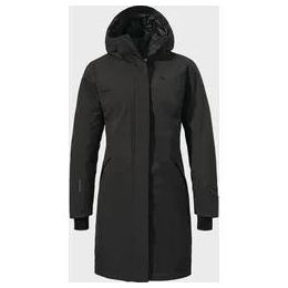 Sch&ouml;ffel Parka SCH&Ouml;FFEL "Urban Ins Coat Style Gregale WMS", Herren, Gr. 38, schwarz (9990, schwarz), Oberstoff: Aussenseite: 100% Polyester; (Membran: Thermoplastisches Polyurethan); Futter: 100% Polyester; Wattierung: 100% Polyester, regular fit, hoch geschlossener Ausschnitt, Jacken Parka