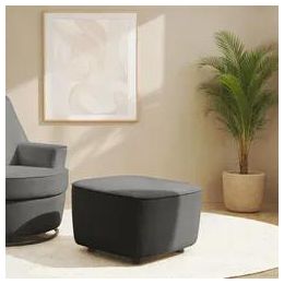 Polsterhocker Inosign "HETTY, passender Hocker zum Drehsessel HETTY, 56 x 60 x 40 cm", grau (dunkelgrau), B:56cm H:40cm T:60cm, 100% Polyester, Hocker, mit schrägem Sitz