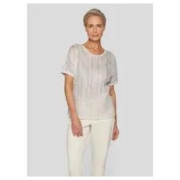 Print-Shirt Rabe "T-Shirt", Damen, Gr. 46, beige, 73%Polyester 27%Baumwolle, unifarben, gerade, Shirts