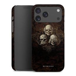 DeinDesign iPhone 17 Pro Max Handy Premium Case Smartphone Handyh&uuml;lle Schutzh&uuml;lle matt Gothic Art Skulls Premium Case