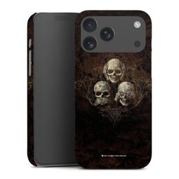 DeinDesign iPhone 17 Pro Max Handy Premium Case Smartphone Handyh&uuml;lle Schutzh&uuml;lle gl&auml;nzend Gothic Art Skulls Premium Case
