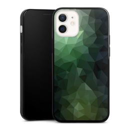 DeinDesign iPhone 12 mini Handy Slim Case extra d&uuml;nn Silikon Handyh&uuml;lle schwarz H&uuml;lle Tarnmuster Geometric Mosaic Silikon Slim Case