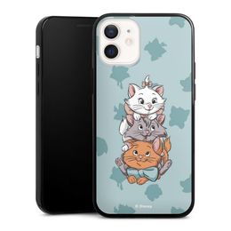 DeinDesign iPhone 12 mini Handy Slim Case extra d&uuml;nn Silikon Handyh&uuml;lle schwarz H&uuml;lle Disney Aristocats Cat Silikon Slim Case
