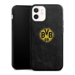 DeinDesign iPhone 12 mini Handy Slim Case extra d&uuml;nn Silikon Handyh&uuml;lle schwarz H&uuml;lle Bvb Borussia Dortmund Merchandise Silikon Slim Case
