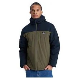 Regenjacke Quiksilver "Overcast 3K Insulated", Herren, Gr. S, braun, 100% Polyester, Jacken