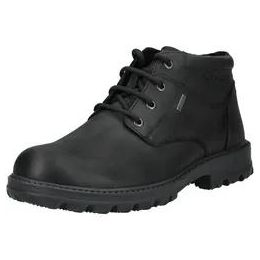 Schnürstiefelette PIUS Gabor "Pius Gabor Stiefelette Leder", Herren, Gr. 42, schwarz, Leder, Schuhe