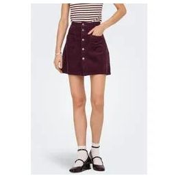 Jacqueline de Yong Cordrock JDY "JDYSHIRAZ CORDUROY SKIRT PNT DIA", Damen, Gr. M (38), windsor wine, Cord, Obermaterial: 100% Baumwolle, unifarben, kurz, Röcke