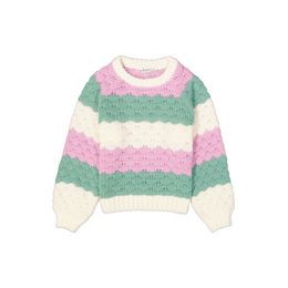Garcia Pullover M&auml;dchen Gr&ouml;&szlig;e 128 smaragd / lila / wei&szlig;