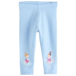 next Leggings M&auml;dchen Gr&ouml;&szlig;e 98 hellblau / braun / pink