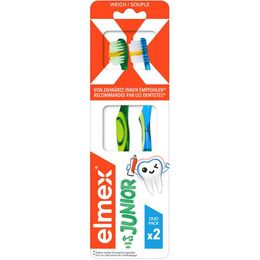 Elmex Zahnbürste Kinder Junior, 6-12 Jahren (Doppelpack)
