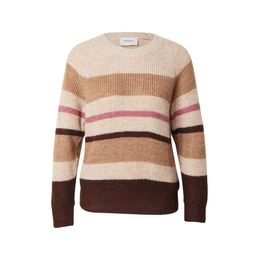 Pepe Jeans Pullover 'Cassandra' Damen Gr&ouml;&szlig;e S ecru / braun / dunkelpink