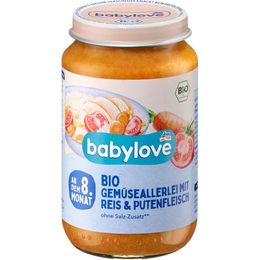 Menü Gemüseallerlei mit Reis & Pute ab dem 8. Monat babylove