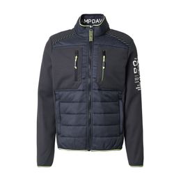 CAMP DAVID Fleecejacke Herren Gr&ouml;&szlig;e XXL marine / limone / wei&szlig;