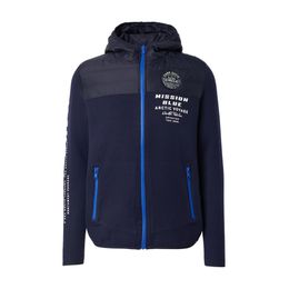 CAMP DAVID Strickjacke Herren Gr&ouml;&szlig;e L blau / wei&szlig;