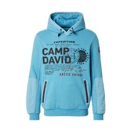 CAMP DAVID Sweatshirt Herren Gr&ouml;&szlig;e XXXL azur / schwarz / wei&szlig;