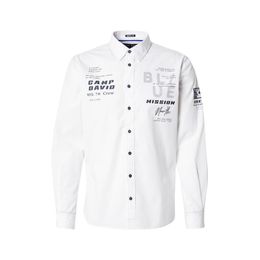 CAMP DAVID Hemd Herren Gr&ouml;&szlig;e 4XL marine / grau / schwarz / wei&szlig;