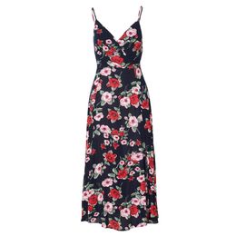 KOROSHI Kleid Damen Gr&ouml;&szlig;e 36 navy / gr&uuml;n / rosa / rot Winterkleid