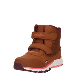 Trollkids Stiefel 'Hafjell' Jungen Gr&ouml;&szlig;e 34 cognac