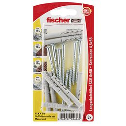 Fischer Fischer Langschaftdübel SXR 6 x 50 Z Senkkopfschraube (PZ) 8 Stück