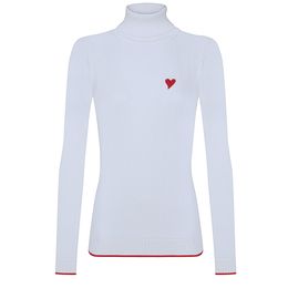 Felix Hardy Pullover Damen Gr&ouml;&szlig;e M taubenblau / rot