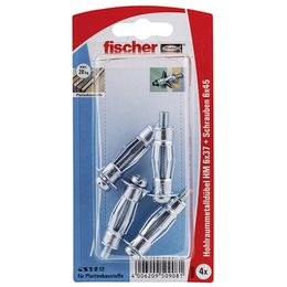 Fischer Fischer Hohlraum-Metalldübel HM 6 x 37 S mit metrischer Schraube 4 Stück