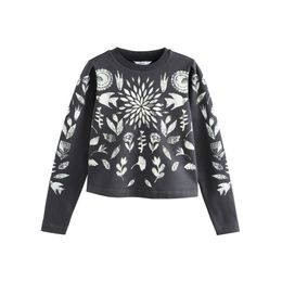 next Sweatshirt Damen Gr&ouml;&szlig;e XL schwarz / wei&szlig;