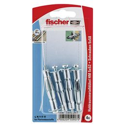 Fischer Fischer Hohlraum-Metalldübel HM 5 x 52 S mit metrischer Schraube 4 Stück