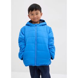 bonprix Steppjacke mit Kapuze, blau