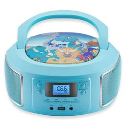Cyberlux tragbarer Kinder CD-Player CD/MP3 USB Kinder Radio gr&uuml;n