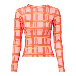 Warehouse Shirt Damen Gr&ouml;&szlig;e S schilf / orange / pink