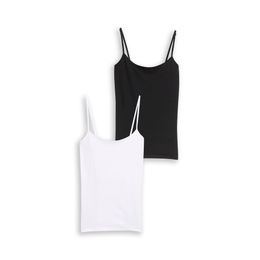 Tom Tailor Top Damen Gr&ouml;&szlig;e L schwarz / wei&szlig;