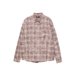 Pull&Bear Pull&bear Hemd Herren Gr&ouml;&szlig;e XS hellbraun / rosa / schwarz / wei&szlig;