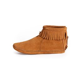 Minnetonka Stiefelette Damen Gr&ouml;&szlig;e 36 cognac Winterschuhe