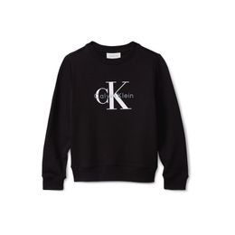 Calvin Klein Jeans Sweatshirt Jungen Gr&ouml;&szlig;e 164 rauchblau / schwarz / wei&szlig;