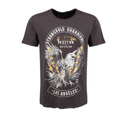 Key Largo T-Shirt 'Guardian' Herren Gr&ouml;&szlig;e XXXL goldgelb / dunkelgrau / wei&szlig;