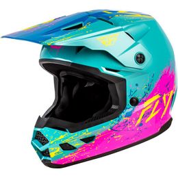 Fly Racing Kinetic Drip, Motocrosshelm Jugend