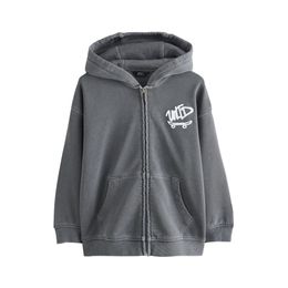 next Sweatjacke Jungen Gr&ouml;&szlig;e 110 basaltgrau / wei&szlig;