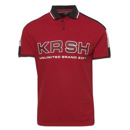 Koroshi Shirt Herren Gr&ouml;&szlig;e XXL grau / rot / schwarz / wei&szlig;